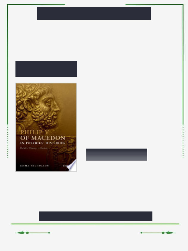 Philip V of Macedon in Polybius' Histories: Politics, History, and ...