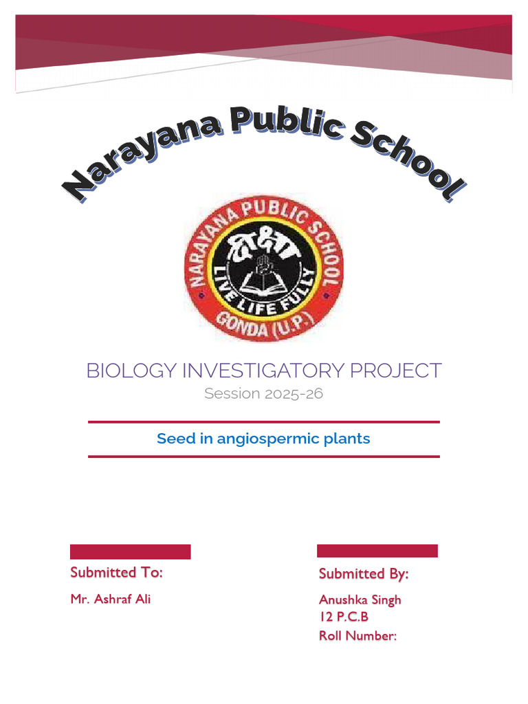 Biology Project File PageSet | PDF