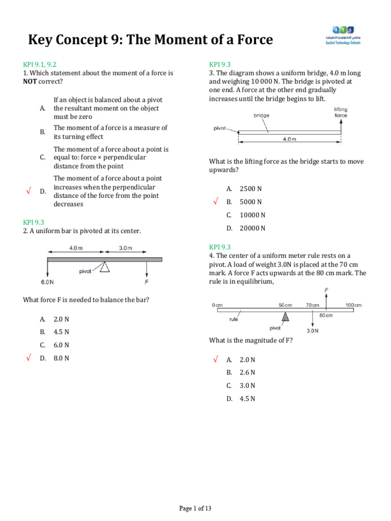 Understanding Moments of Force in Physics | PDF | Force | Center Of Mass