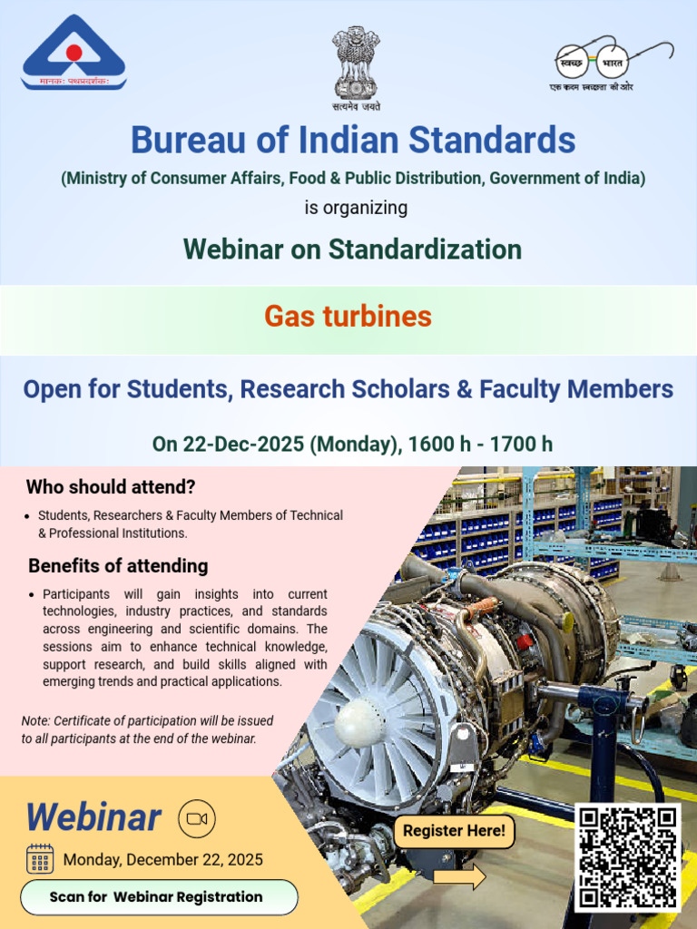Webinar Series on Standardization 2025 | PDF | Engineering ...