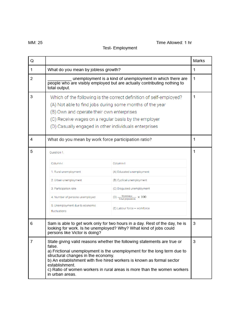 Test - Employment PDF | PDF
