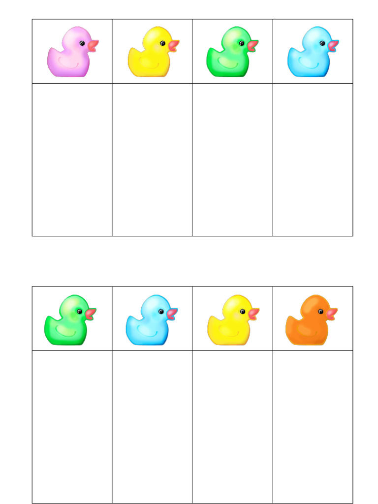 Les Canards de Couleurs Tableau à Simple Et à Double Entrée | PDF
