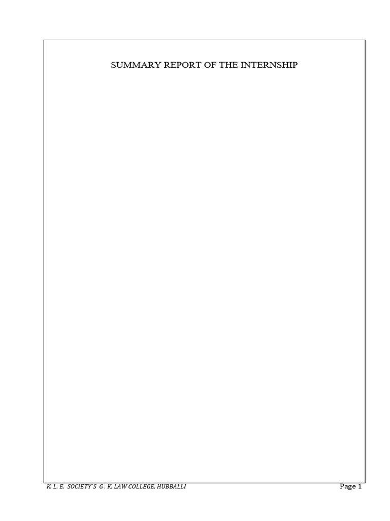 Internship Diary 2 Reports | PDF