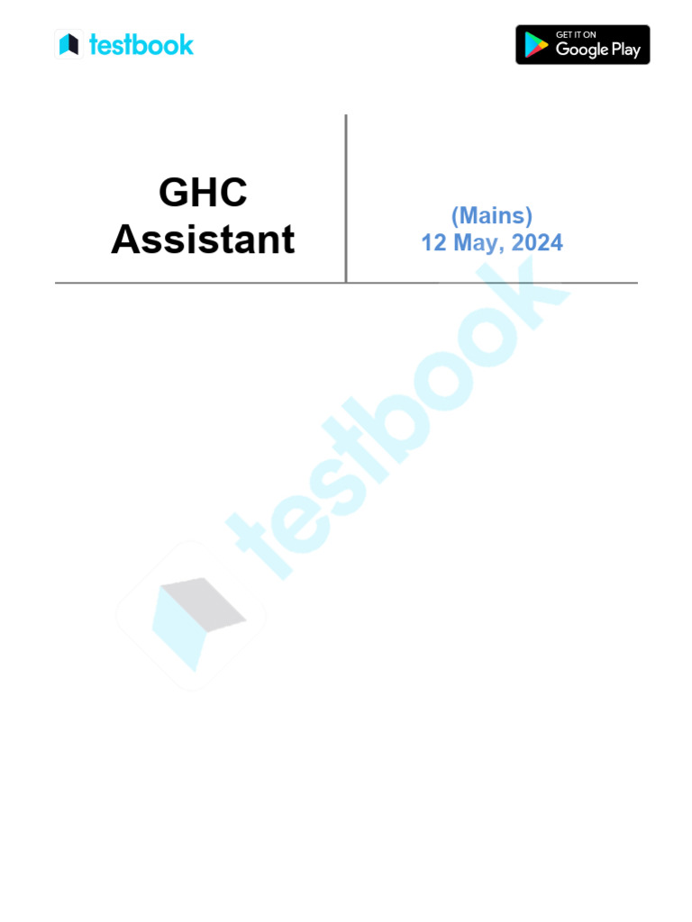 GHC Assistant 2024 | PDF