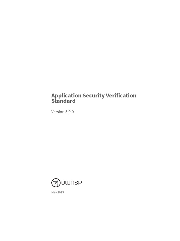 Application Security Verification Standard | PDF | Cryptography ...