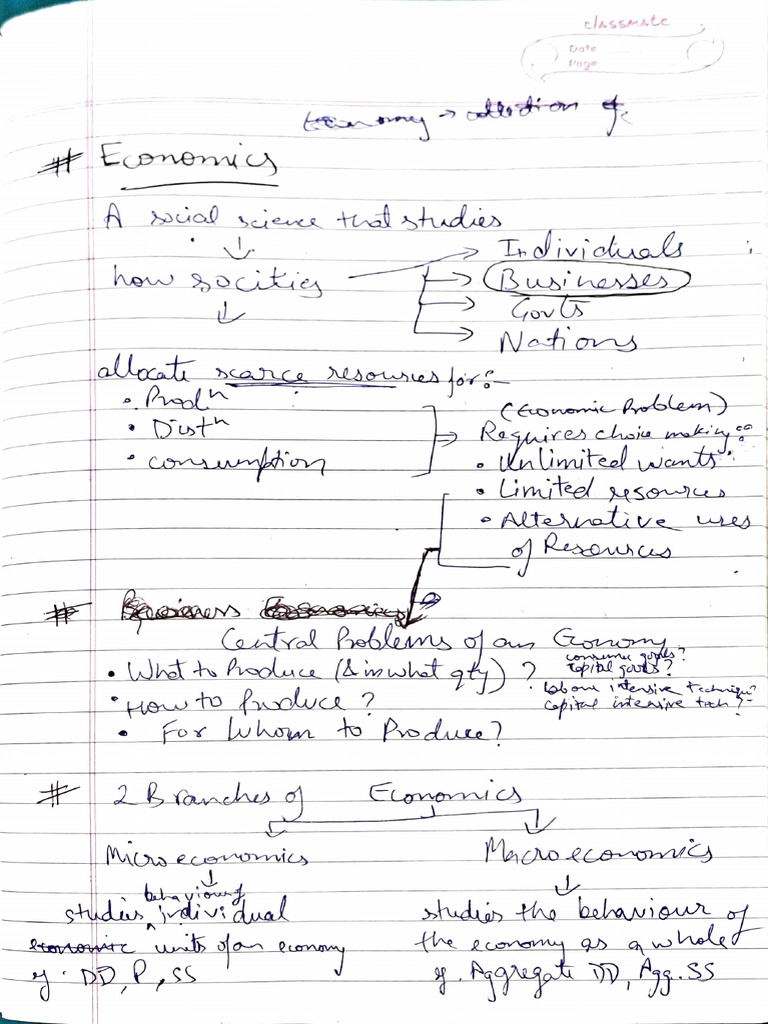 Business Economics Study Guide | PDF