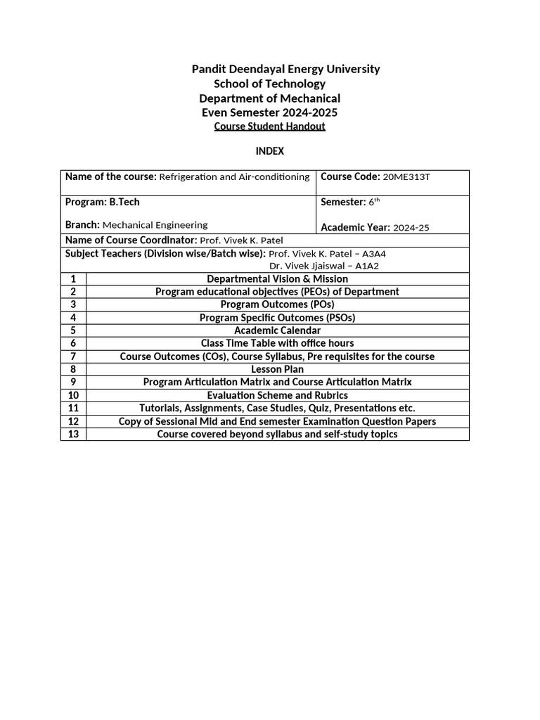 Refrigeration and Air-Conditioning Course Guide | PDF | Humidity | Air ...