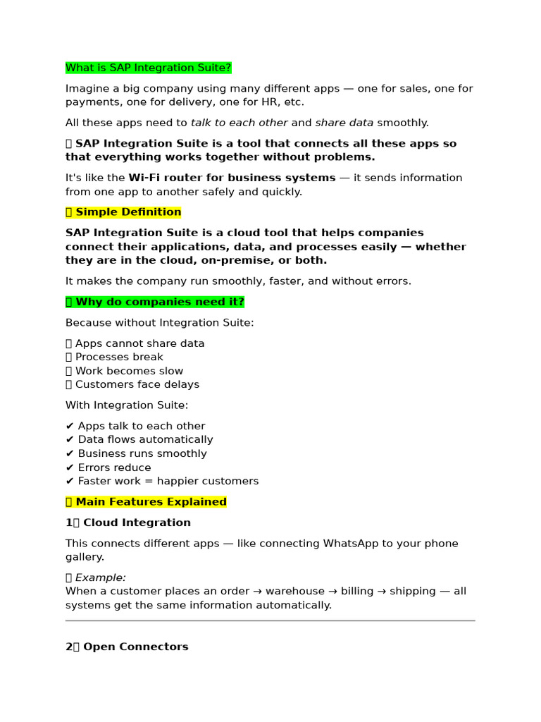 SAP CPI Teaching in YouTube New Version | PDF | Cloud Computing ...