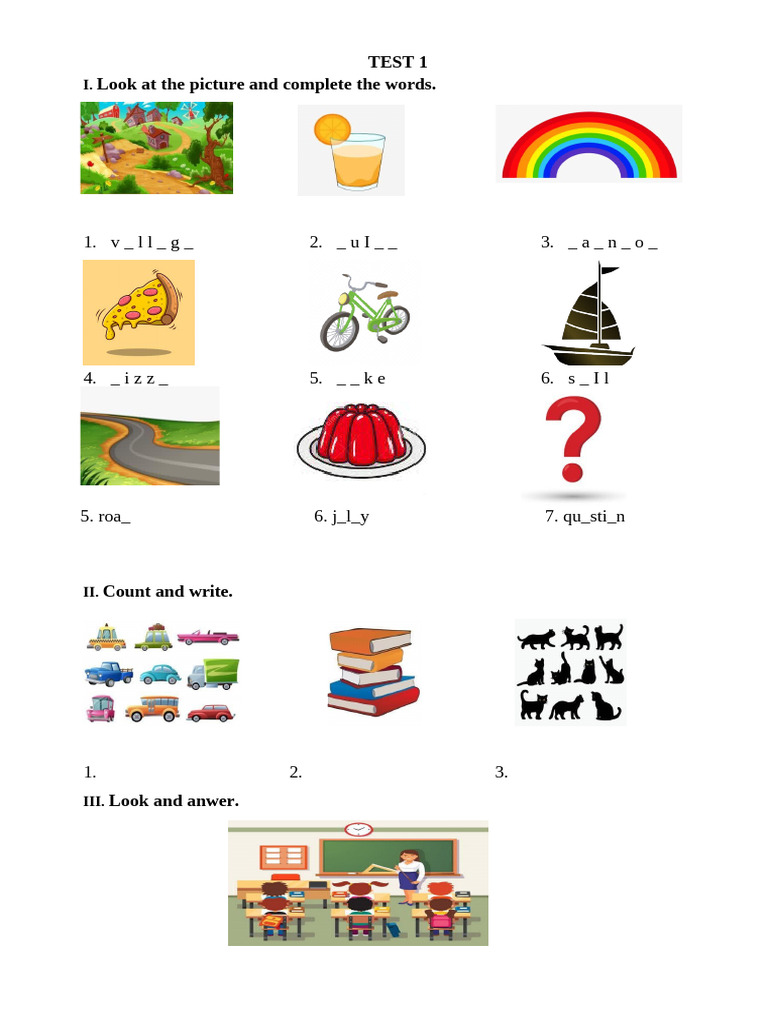English Language Practice Worksheet | PDF