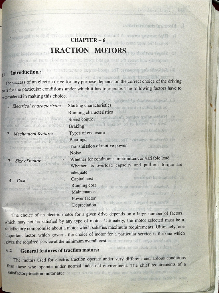 Traction Motors | PDF