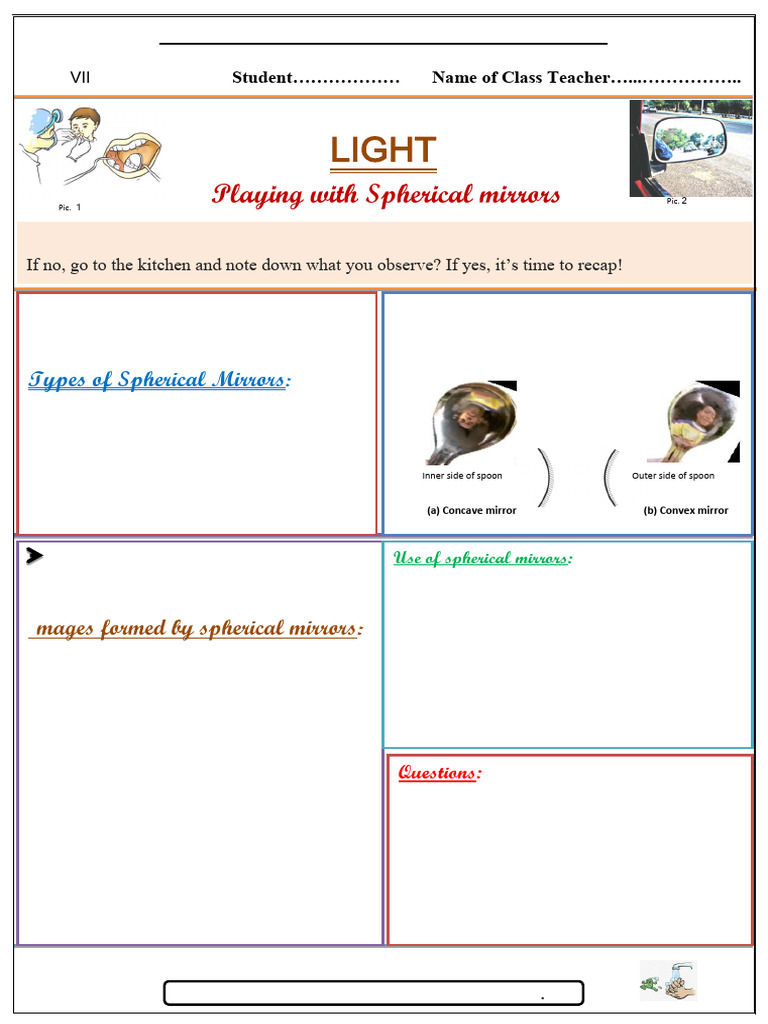 Understanding Spherical Mirrors in Science | PDF | Mirror | Optics