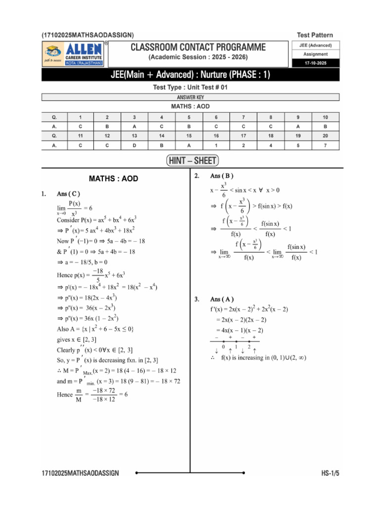Aod Answer Final | PDF
