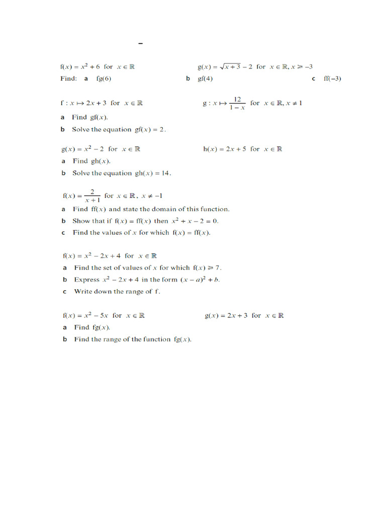 G10 - Exercise - Comp - Function | PDF