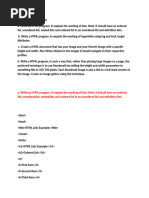 Class 10 HTML Practical File | PDF | Html | Html Element