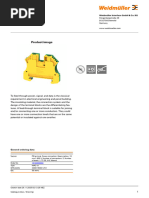Weidmüller WDU 4 Terminal Block Data Sheet | PDF | Electrical Connector ...