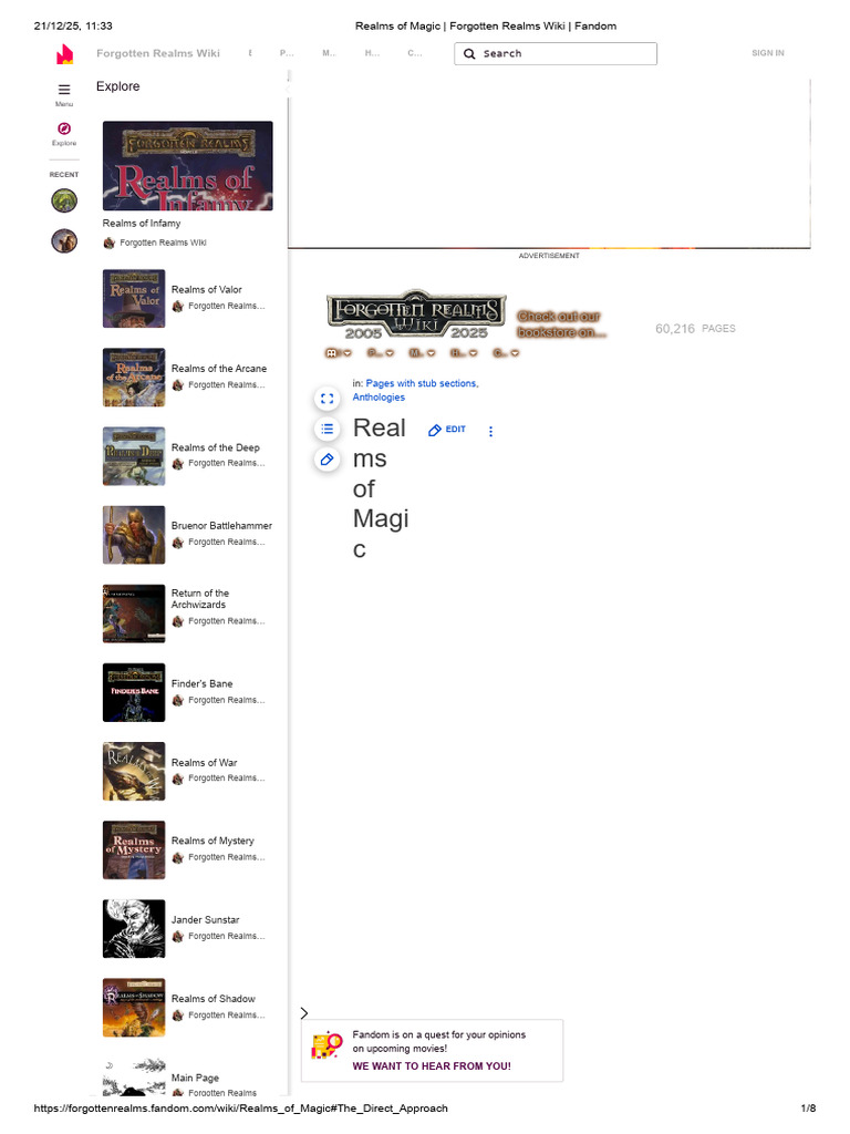 Realms of Magic Anthology Overview | PDF | Forgotten Realms | Magician ...