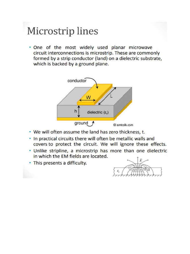 Microstrip Lines 2022 | PDF
