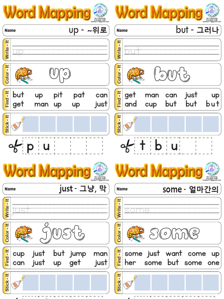 Word Mapping Activities for Kids | PDF