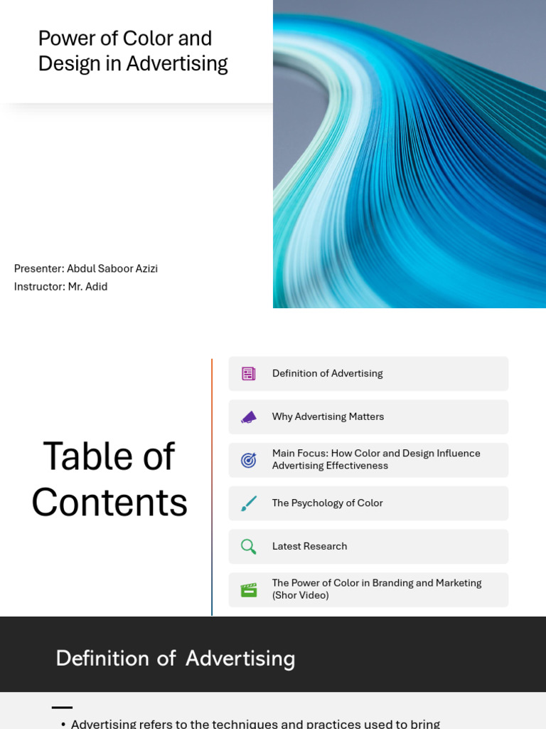 Power of Color and Design in Advertising | PDF | Brand | Advertising