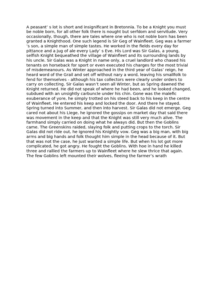 Peasant Knight | PDF