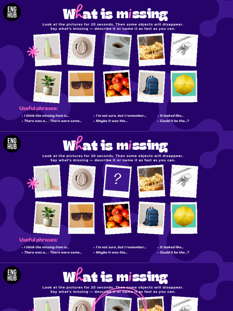 Identify Missing Items Game Guide | PDF | Intellectual Property Law ...