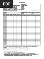 Kodeks Sifara Za Popunjavanje JCI-A | PDF