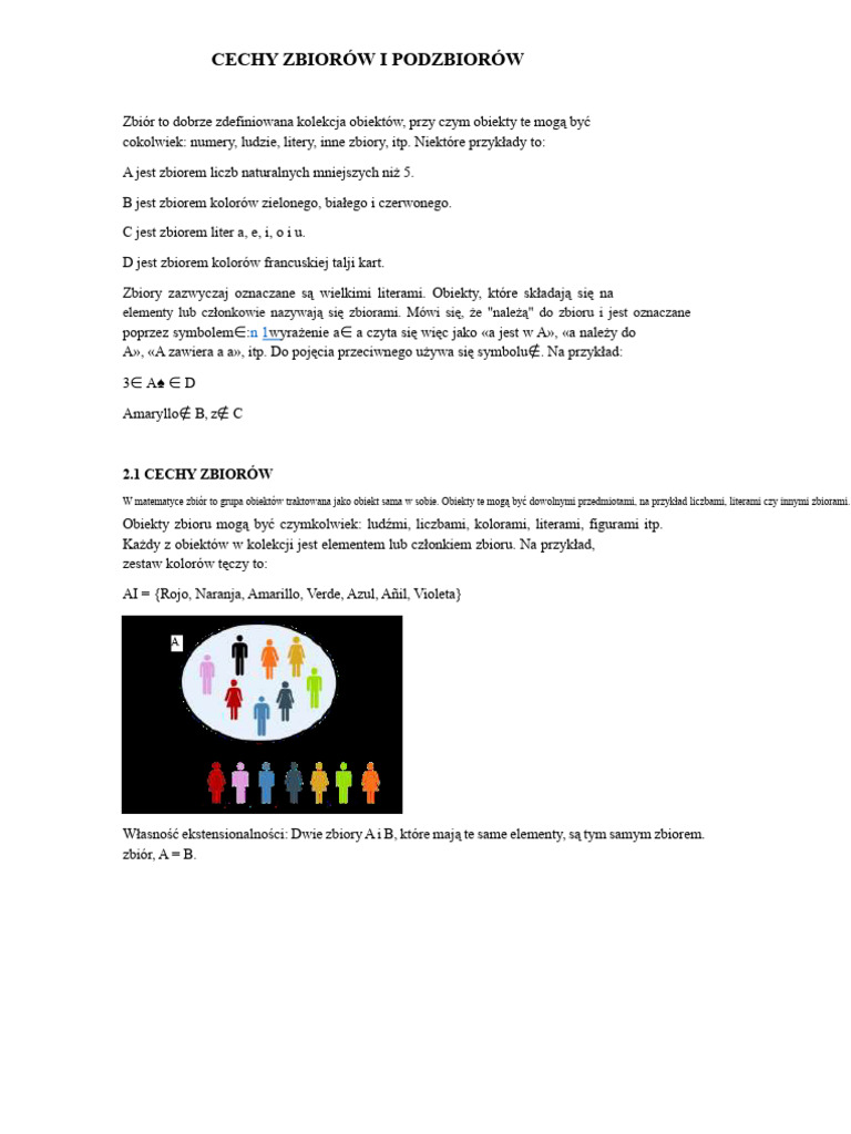 Zbiory I Podzbiory | PDF