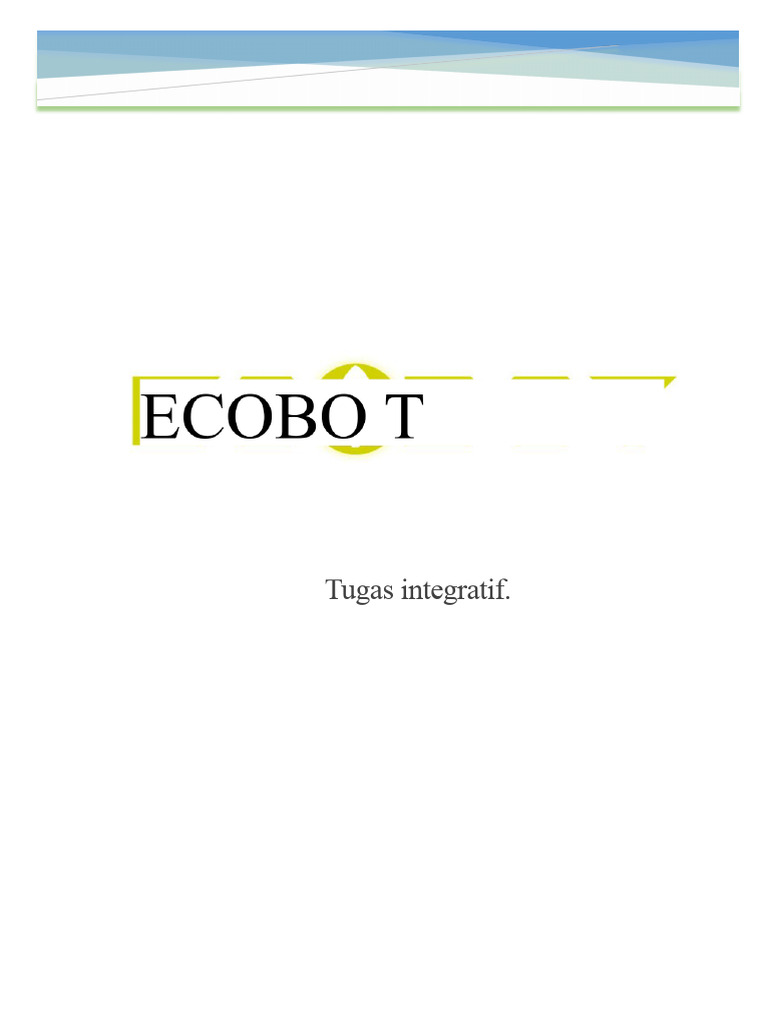 Proyek ECO-BOT: Solusi Daur Ulang Berkelanjutan | PDF