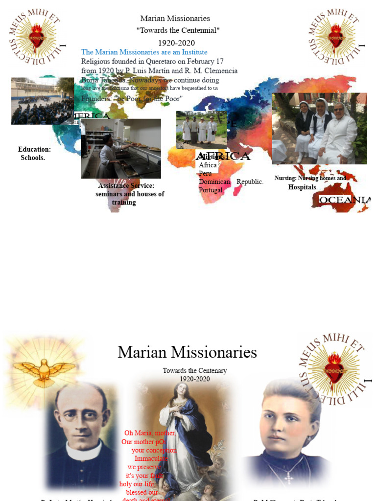 Marian Missionaries Heading To The Centennial | PDF | Catholic Church