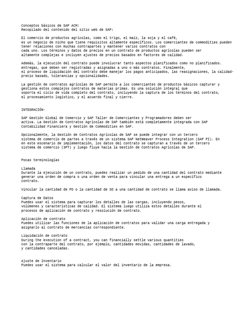 Fundamentos de SAP ACM | PDF | Precios | Tipo de cambio