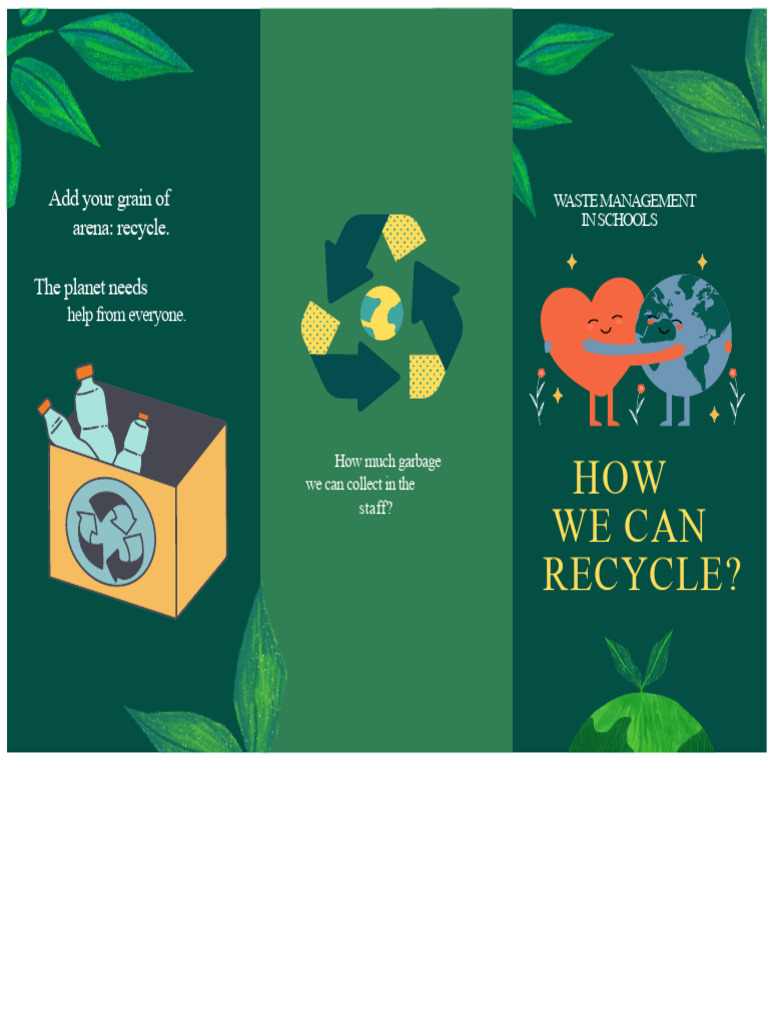 Effective Waste Management in Schools | PDF | Waste Management | Waste