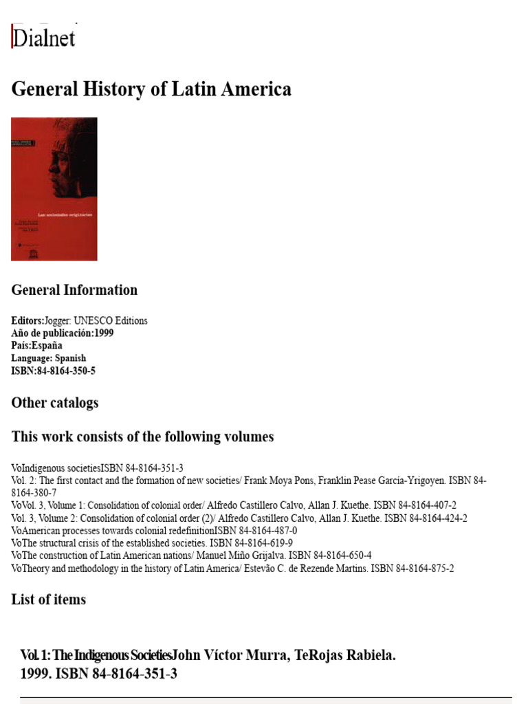General History of Latin America | PDF