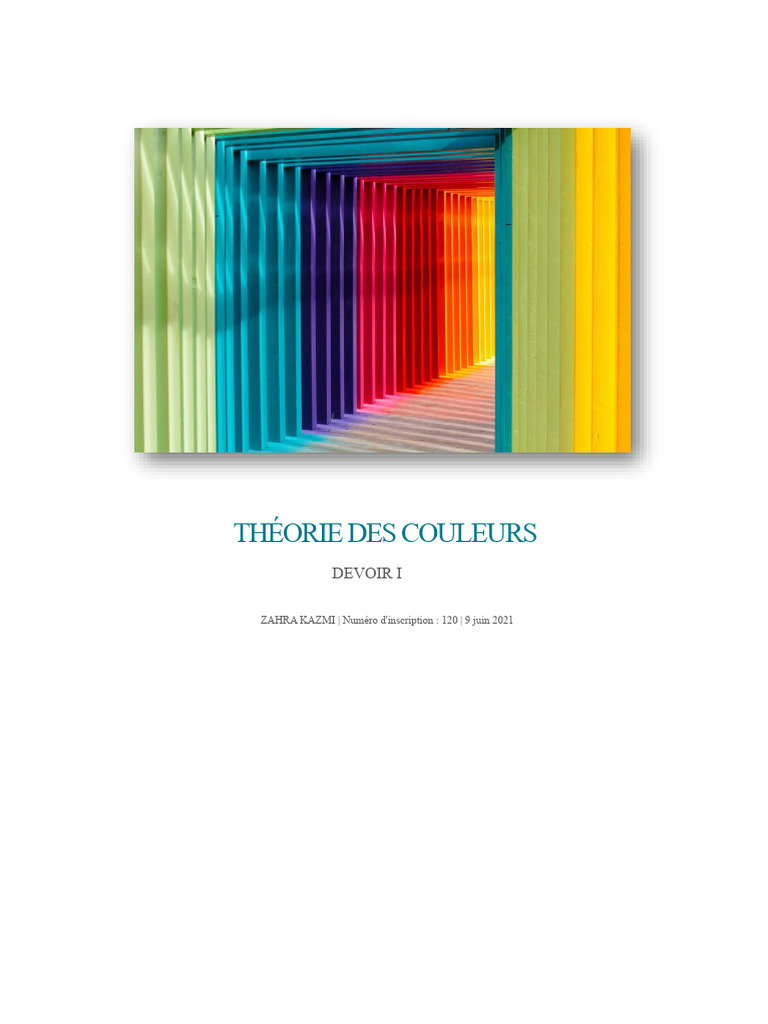 Théorie des couleurs en design d'intérieur | PDF | Couleur | Noir