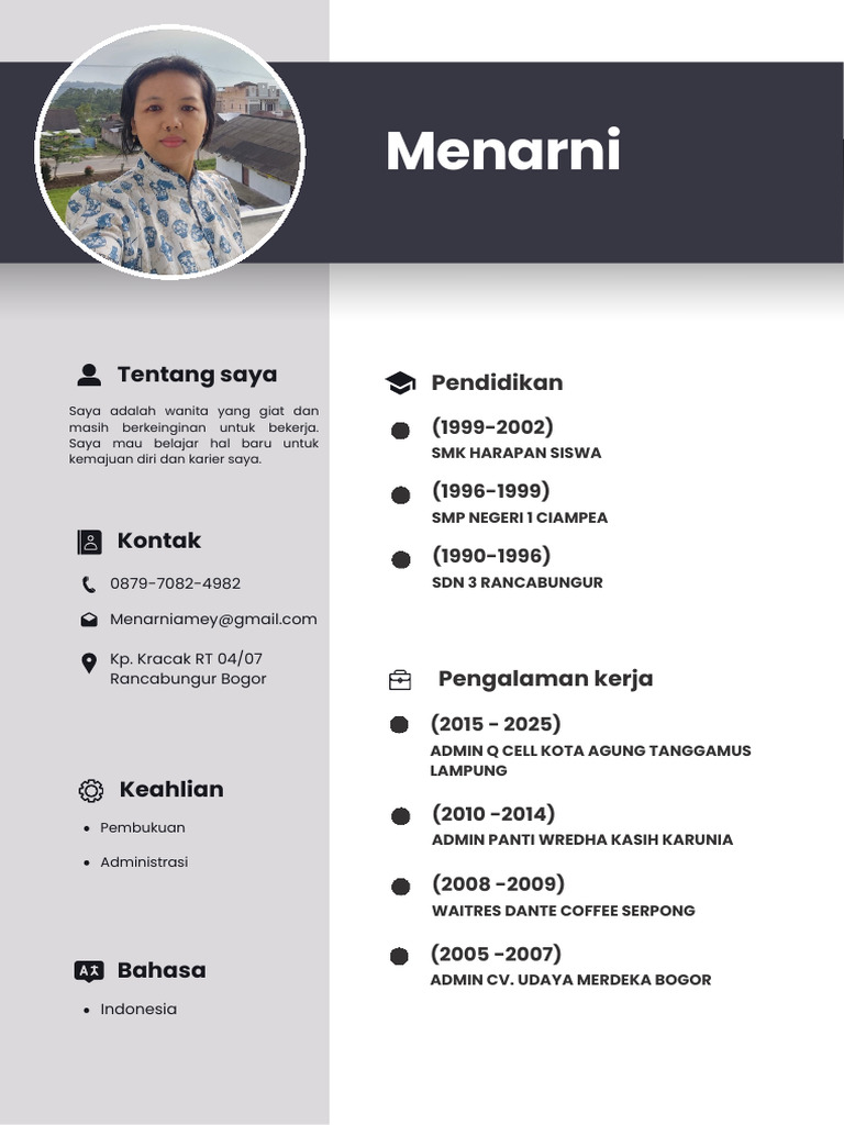Profil Profesional Wanita Administrasi | PDF