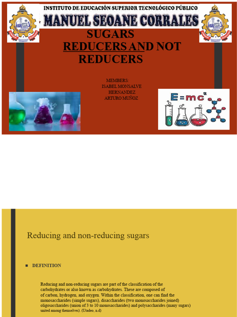 Reducing vs Non-Reducing Sugars Explained | PDF | Carbohydrates | Glucose