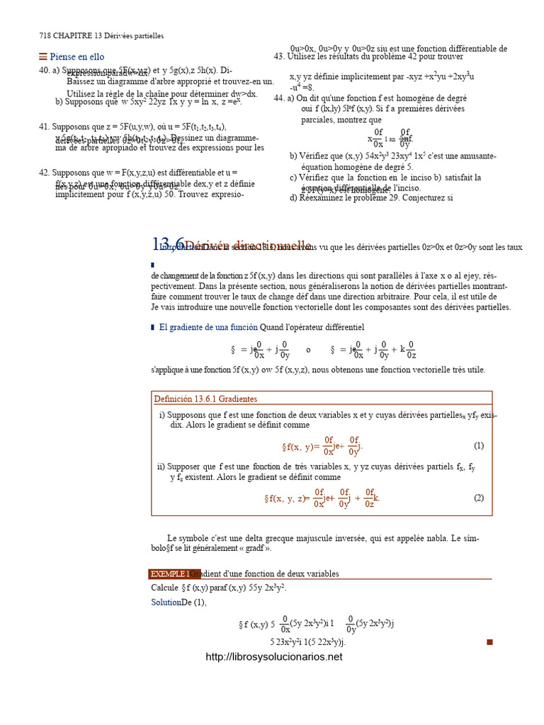 Dérivées partielles et gradients | PDF | Tangente (géométrie) | Pente