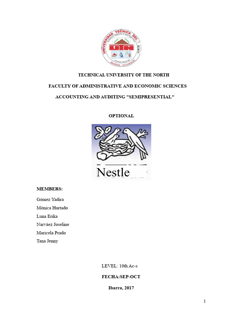Nestlé Ecuador: Corporate Philosophy and CSR | PDF | Sustainability ...