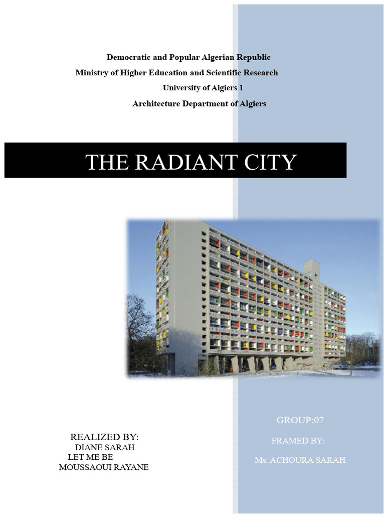 Radiant Cite Diane Sarah Moussaoui Rayane Laissani Randa Grp7 | PDF