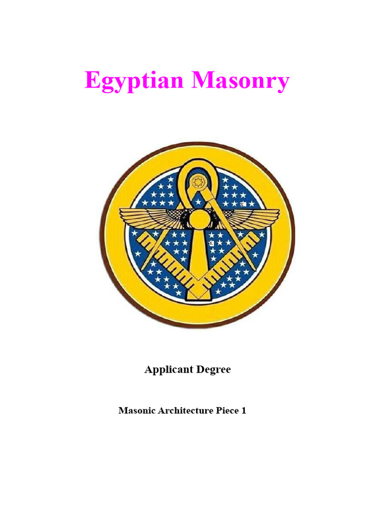 Egyptian Freemasonry Overview | PDF | Freemasonry | Dionysus