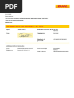 DHL Emailship Shipment Form PDF | PDF | Invoice | Customs