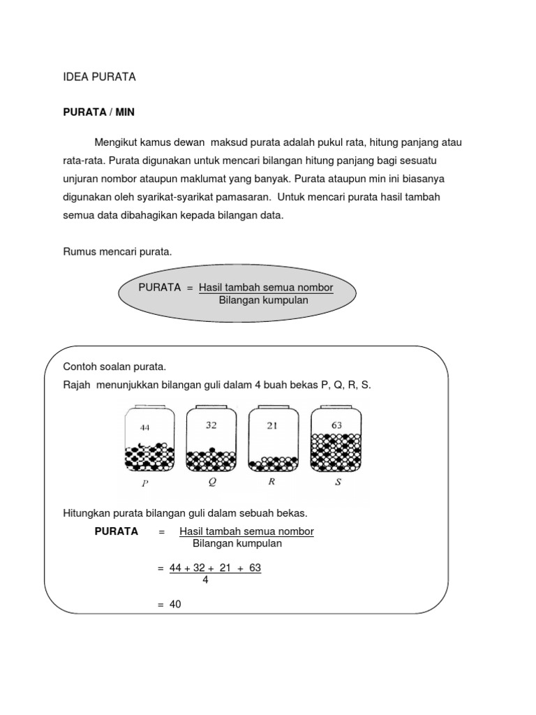 Idea Purata | PDF | Pengelolaan Keuangan & Uang | Metode & Bahan Ajar