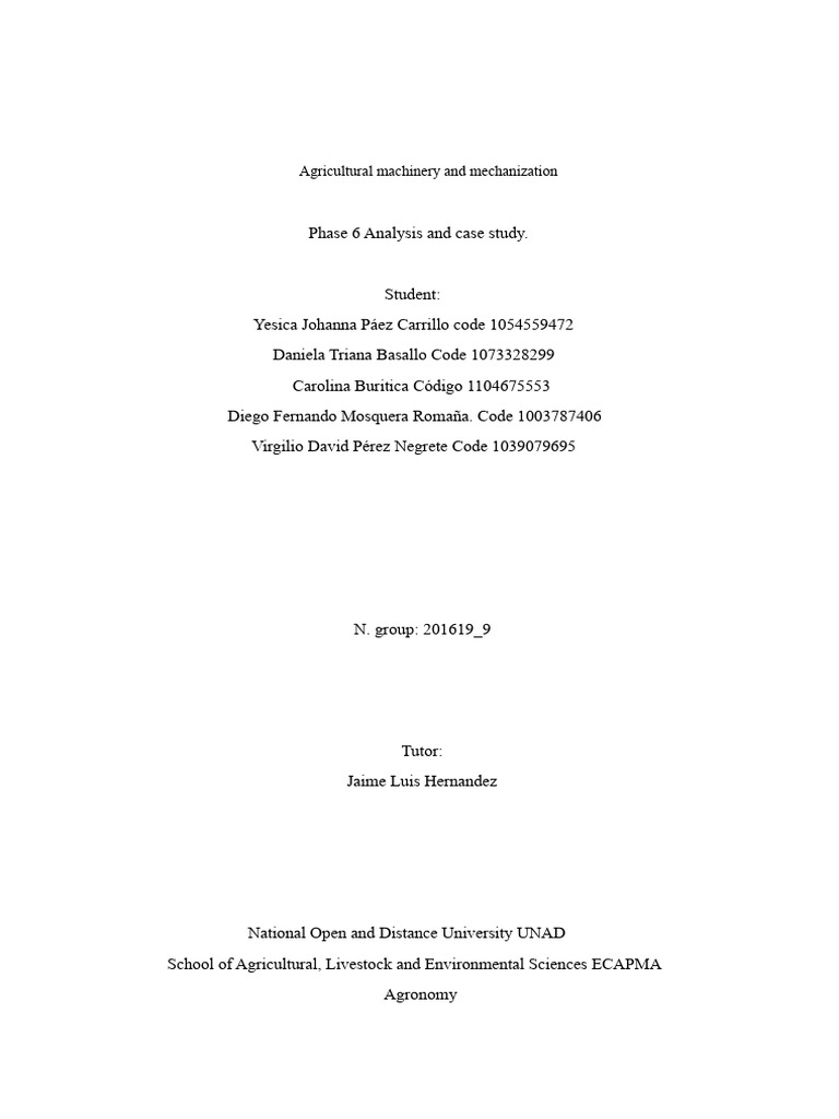 Phase 6 Group 201619 9 Analysis and Case Study | PDF | Maize | Sowing