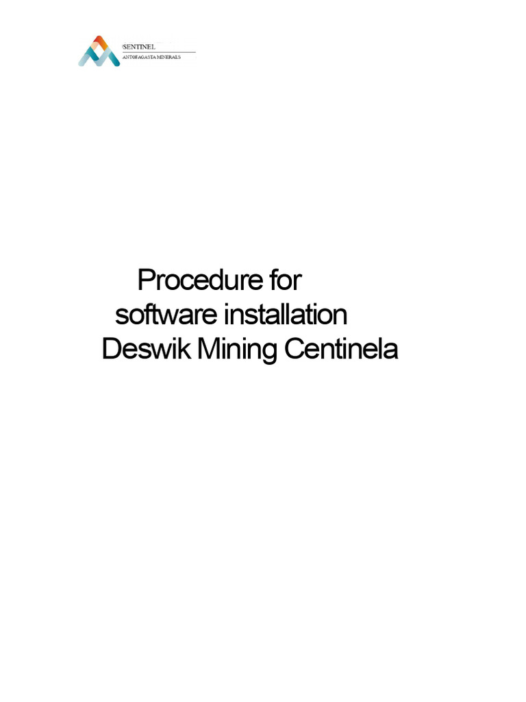 Deswik Software Installation | PDF