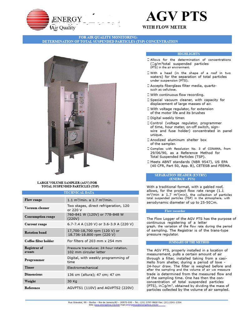 Agv Energetic Manual | PDF | Flow Measurement | Fuse (Electrical)