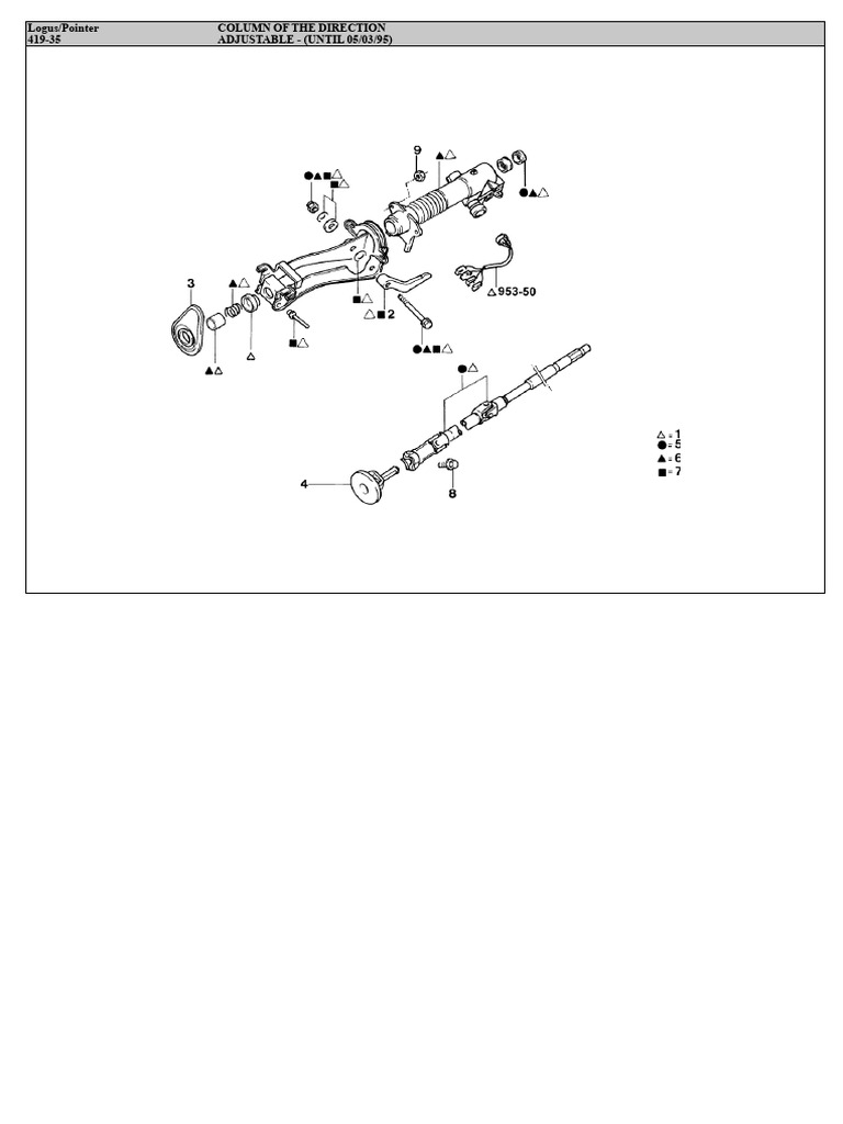 Adjustable Steering Column Until 05-03-95 | PDF | Computer Programming ...