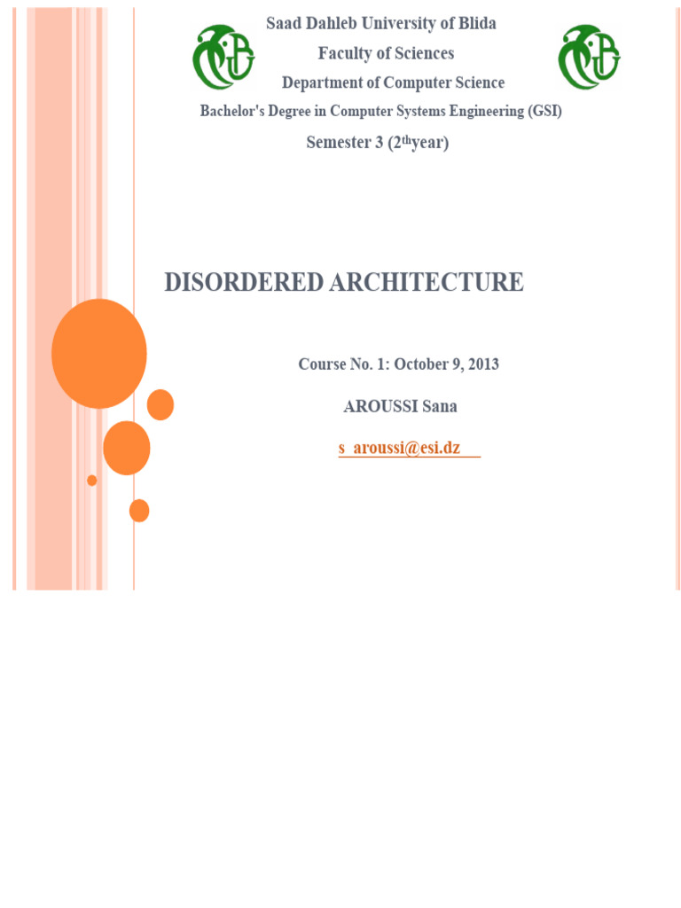 Chapter I General Architecture of the Central Unit of a Computer | PDF ...