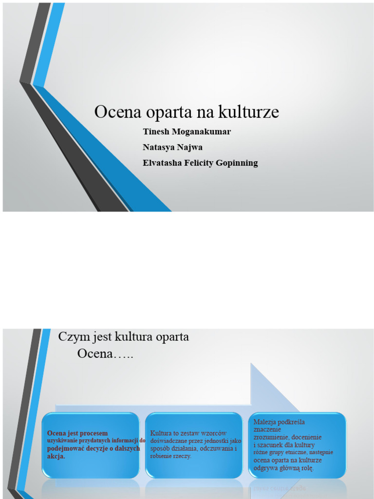 Ocena Oparta Na Kulturze | PDF