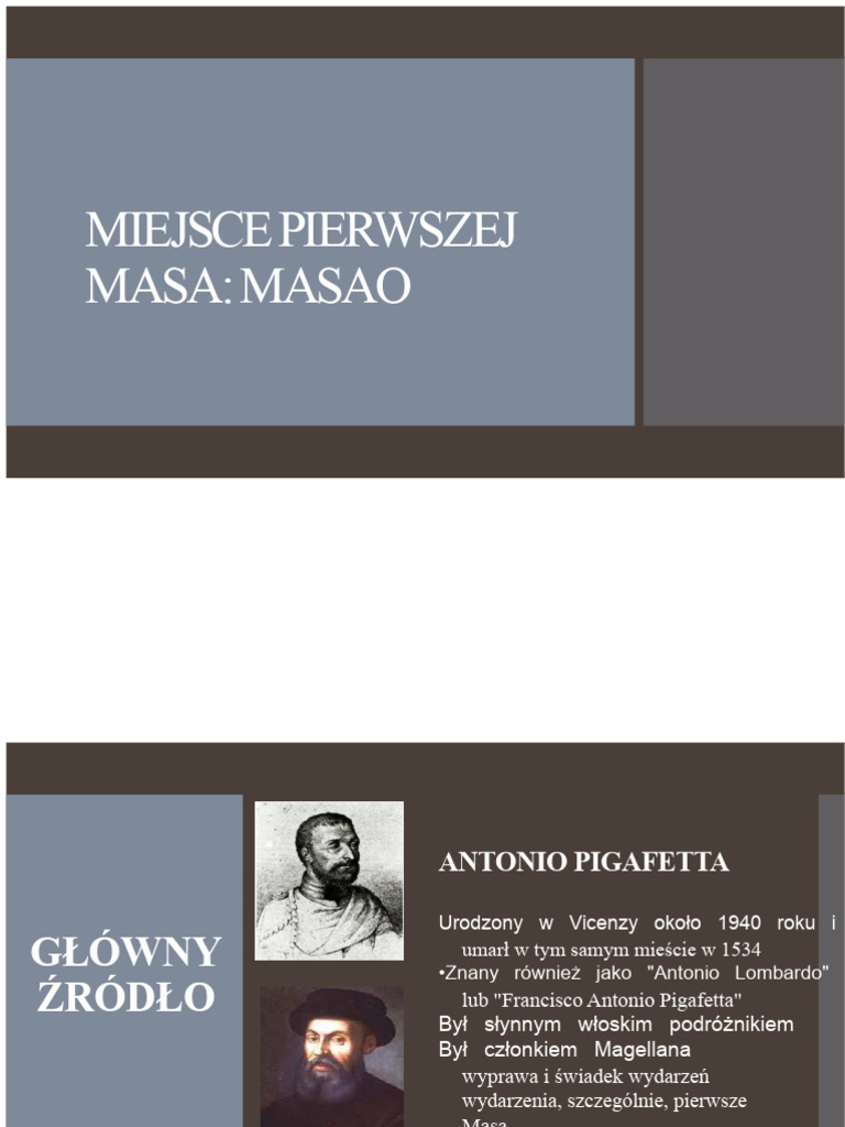 Pierwsza Msza W Masao | PDF