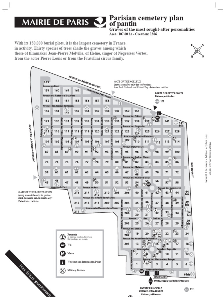 Plan of the Parisian Cemetery of Pantin (outside the walls) | PDF