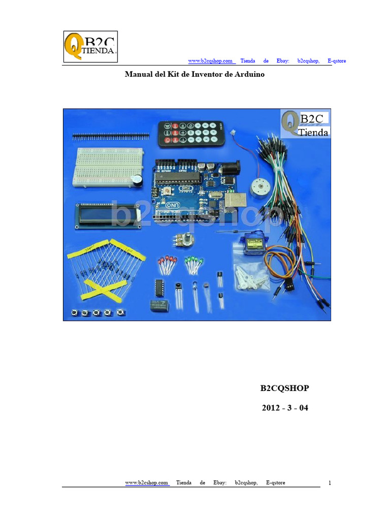 Kit de inventores de Arduino - Manual | PDF | Arduino | Variable ...